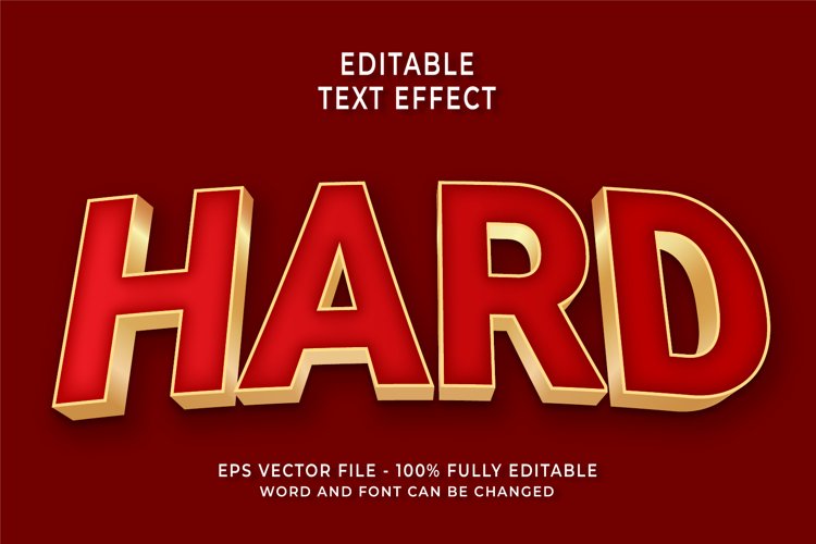 Hard Editable Text Effect (2103091)