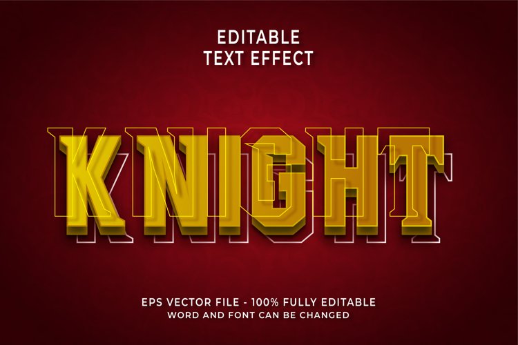 Knight Editable Text Effect (2103182)