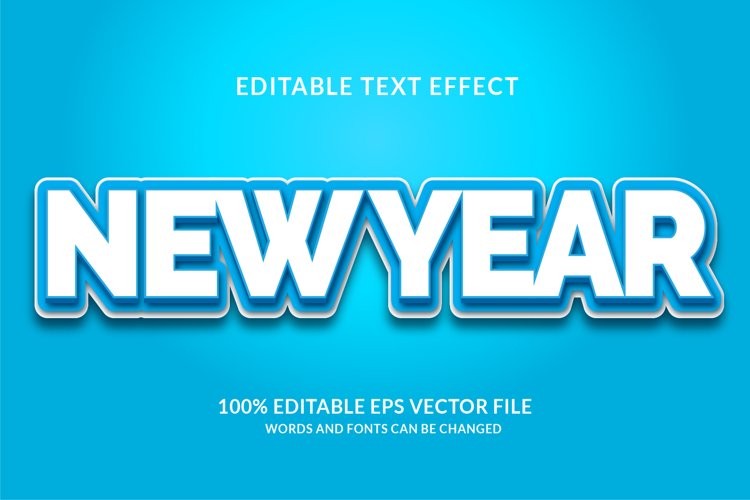 New Year Editable Text Effect (2104061)