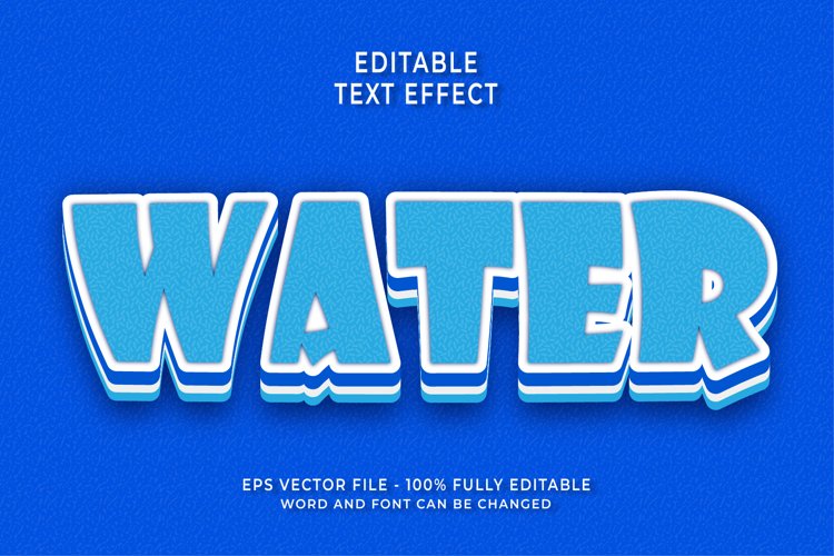 Water Editable Text Effect (2104071)