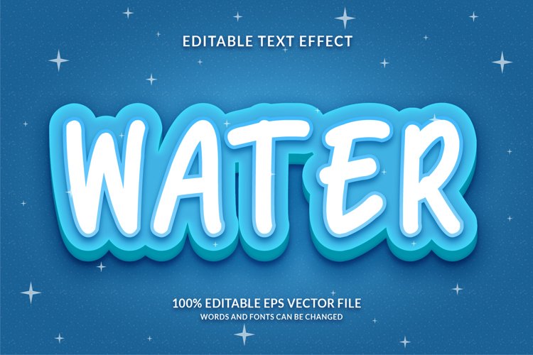 Water Editable Text Effect (2104082)