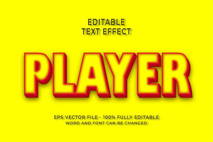 Player Editable Text Effect