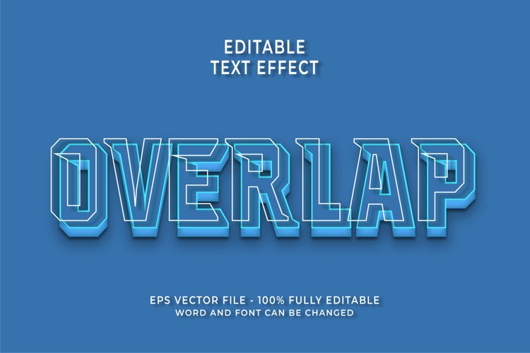 Overlap Editable Text Effect (2104178)