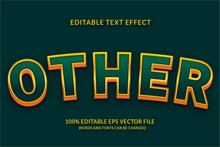 Other Editable Text Effect