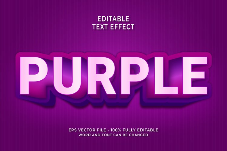 Purple Editable Text Effect (2104161)