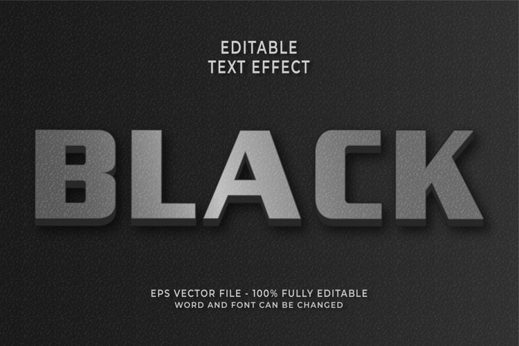 Black Editable Text Effect (2102499)