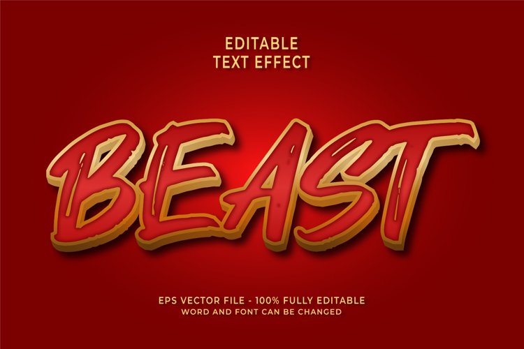 Beast Editable Text Effect (2102506)