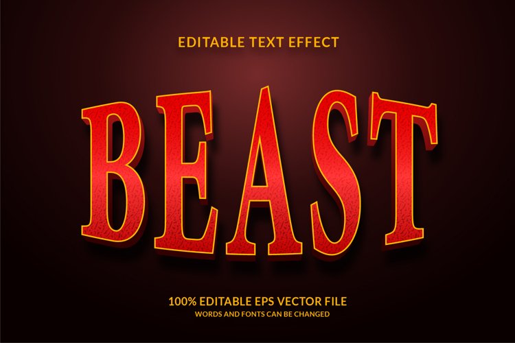 Beast Editable Text Effect (2102511)