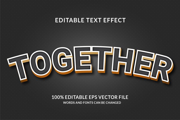 Together Editable Text Effect