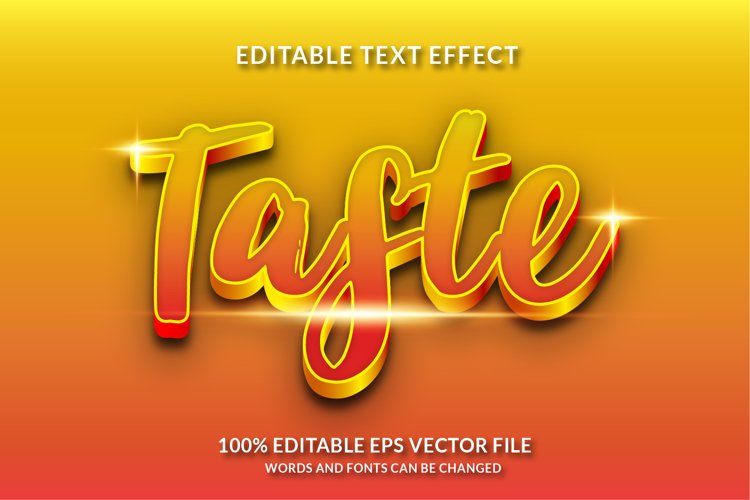 Taste Editable Text Effect (2104424)