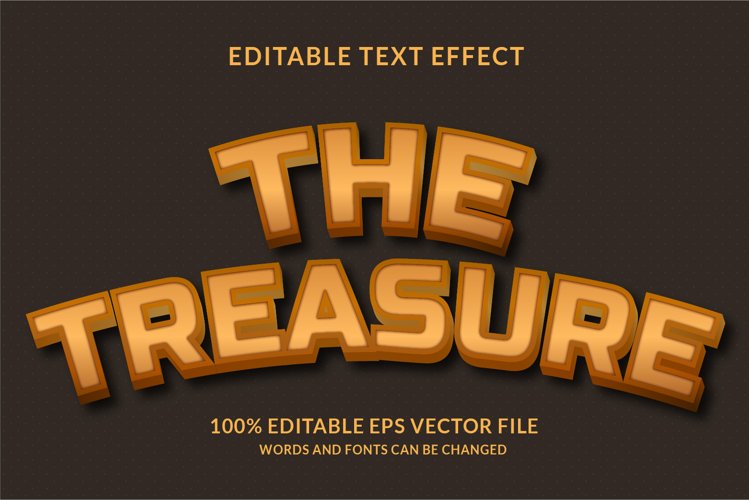 Treasure Editable Text Effect