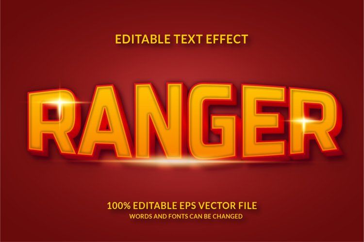 Ranger Editable Text Effect (2105324)