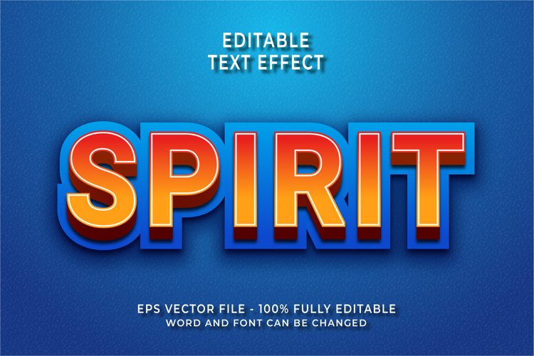 Spirit Editable Text Effect