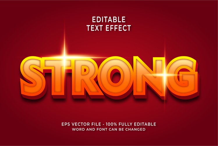 Strong Editable Text Effect (2105351)