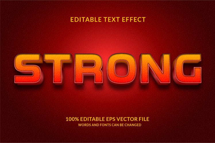 Strong Editable Text Effect (2105359)