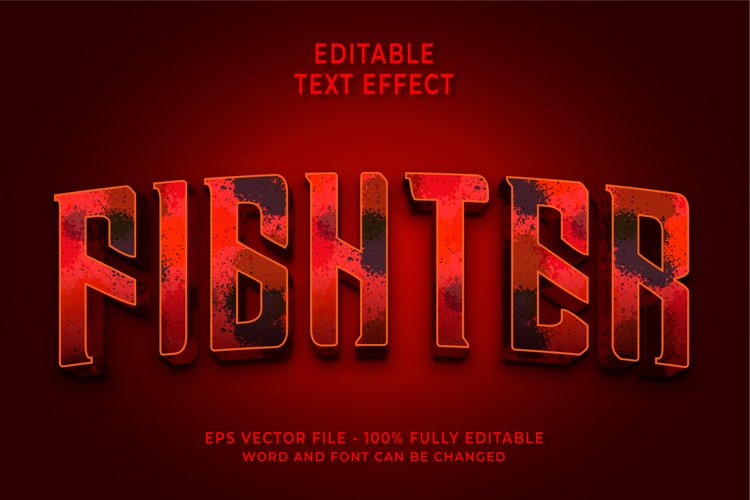 Fighter Editable Text Effect (2102940)
