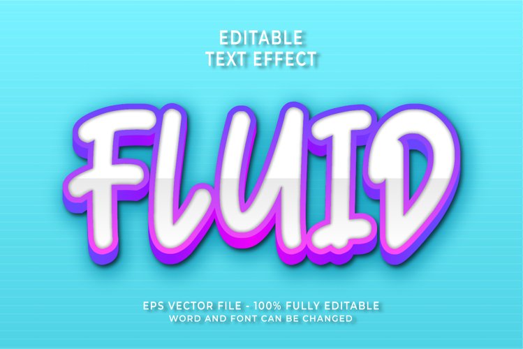 Fluid Editable Text Effect