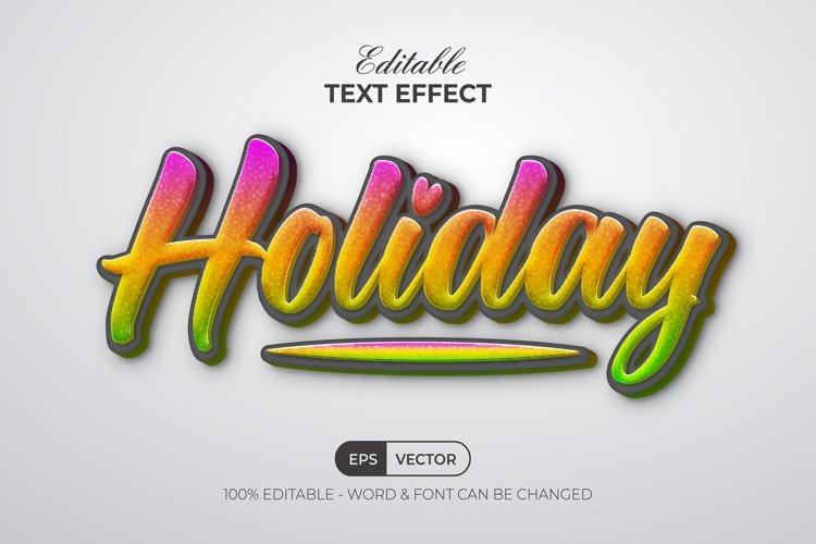 Holiday Text Effect Summer Style Bundle