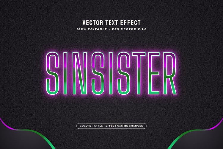 Editable Colorful Glowing Neon Text Effect