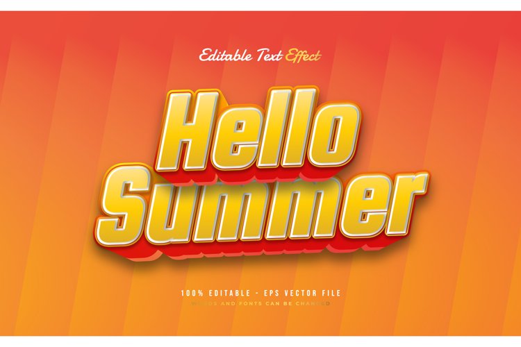 Bold Orange Text with 3D Effect