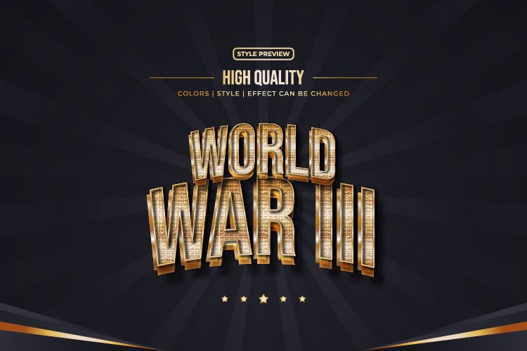 Editable Realistic and Rusty Gold Text Effect