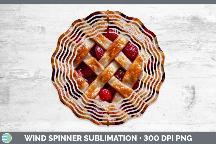 Textured Food Pie Wind Spinner Sublimation Spinner Designs