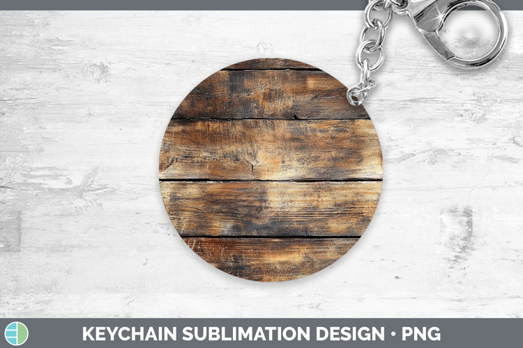 Textured Wood Keychain Sublimation Keyring Designs