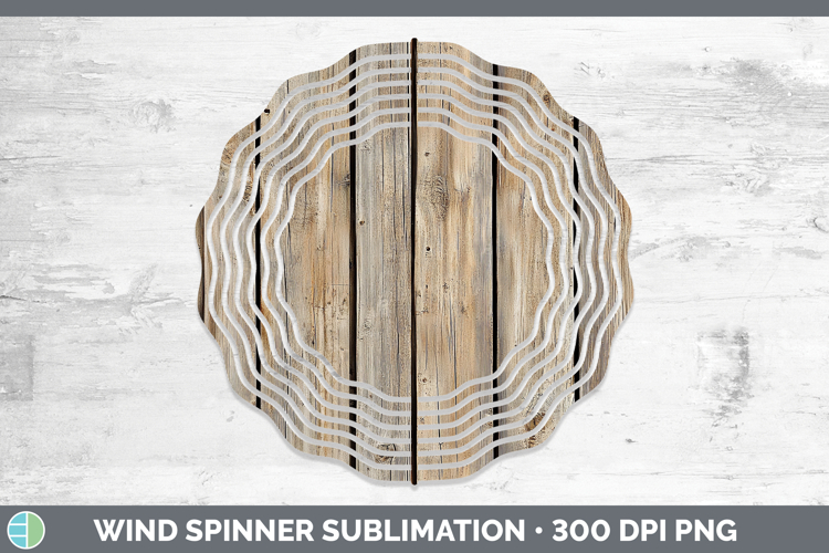 Textured Wood Wind Spinner Sublimation Spinner Designs