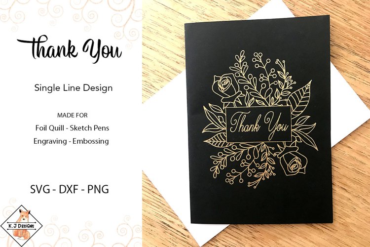 Thank You - Single Line Design
