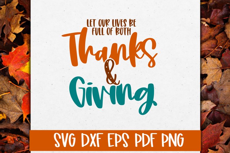 Thanks And Giving SVG Cut file