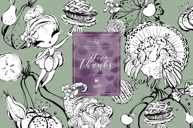 Thanksgiving Clipart | Design Bundles