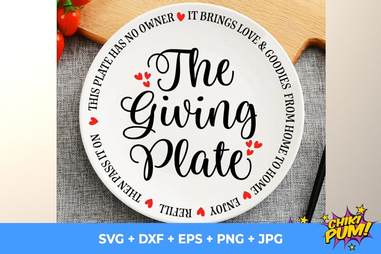 Giving Plate svg, The Giving Plate svg, Sharing Plate svg
