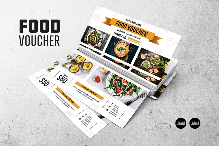 Food Voucher Layout