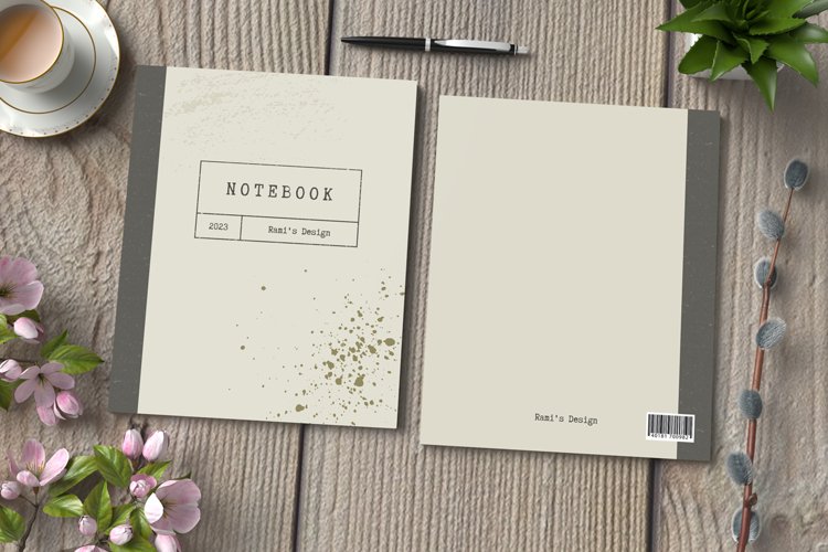 Front and back cover mockup Psd and Jpg