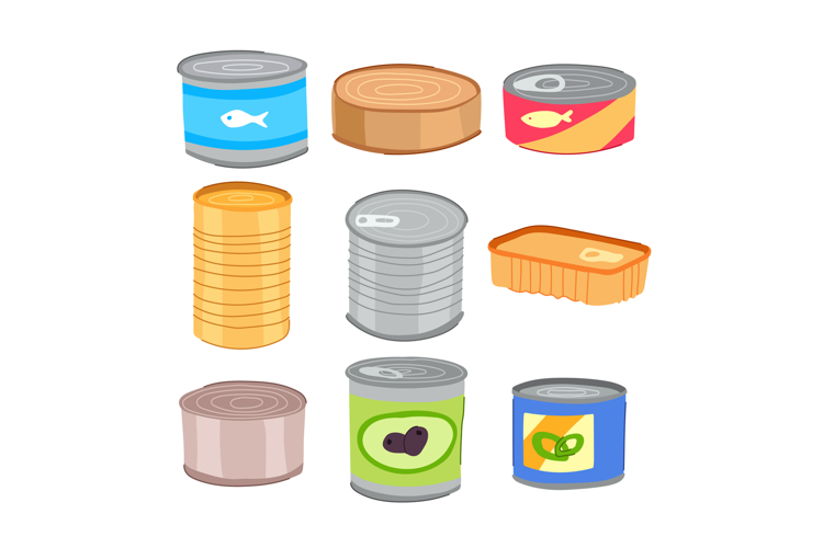 tin can set cartoon (6570463)