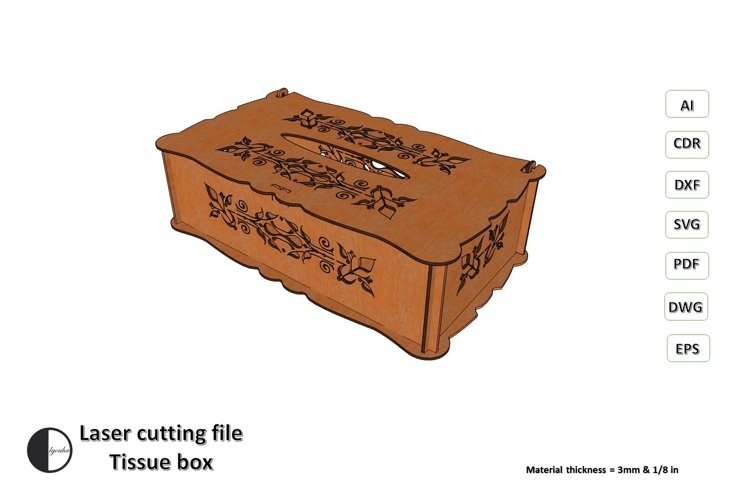 tissue box-laser cutting file