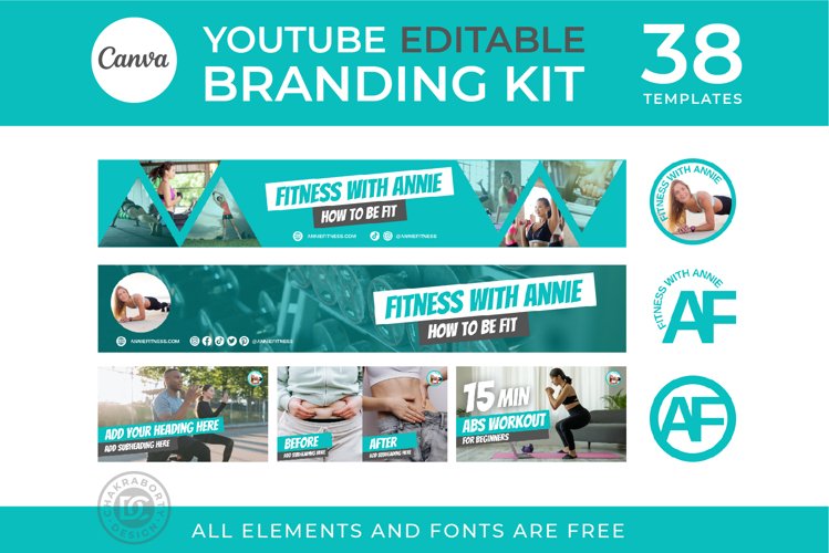 Editable Canva YouTube Template brand