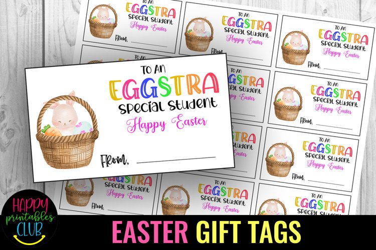 EASTER GIFT TAGS PRINTABLE I PRINTABLE EASTER FAVOR LABELS