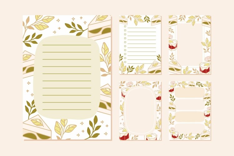 Cute Memo Pad Daily Planner Notepad Printable Template Set 1959960 