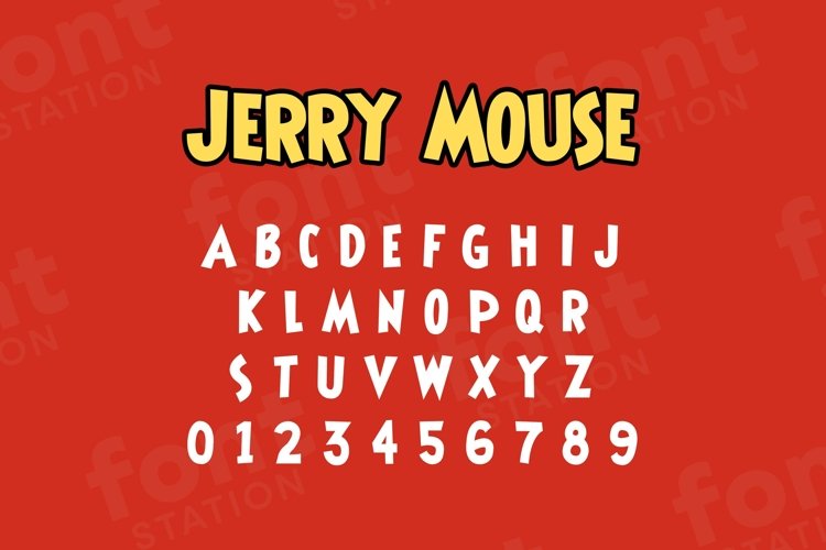 Jerry Mouse Font - Tom Cartoon Font