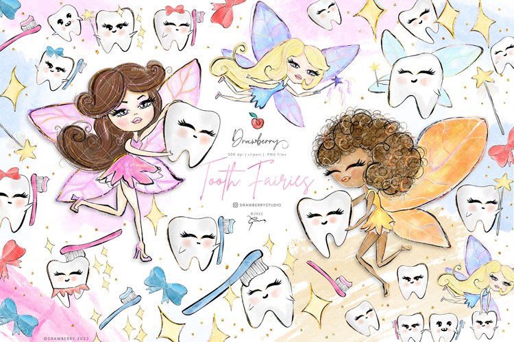 Cute Tooth Fairy Clipart kids Toothbrush Kids Graphics cp139