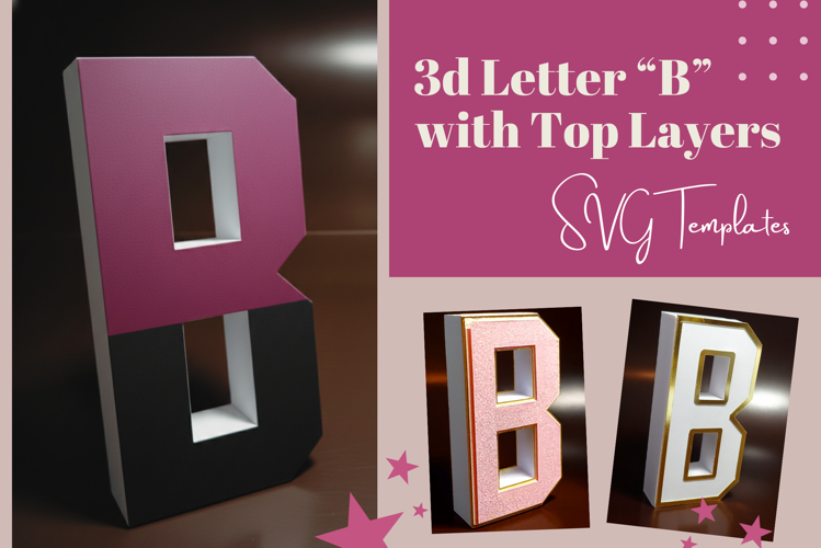Letter a - 3D SVG File with Top Layers (6521085)