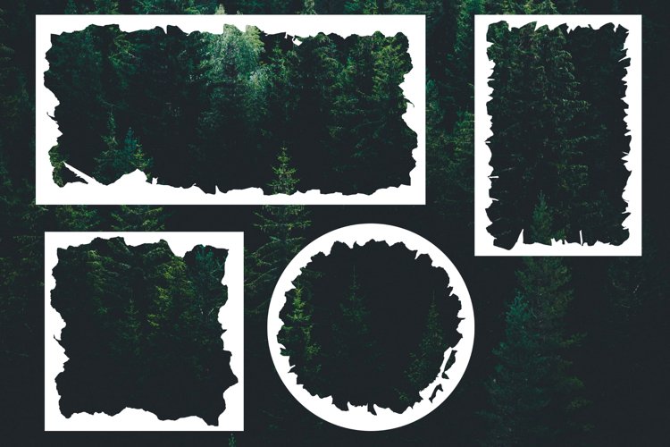 Torn Shabby Paper Frames Pack