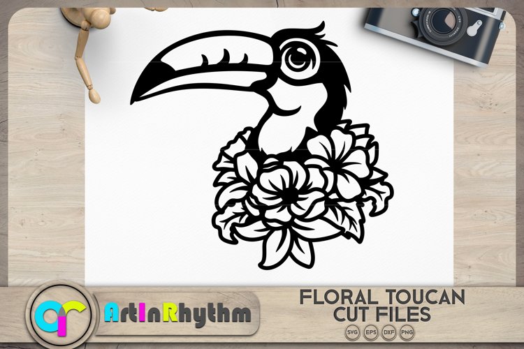 Floral Animals SVG / Floral Toucan SVG / Floral Bird SVG (2013567 ...
