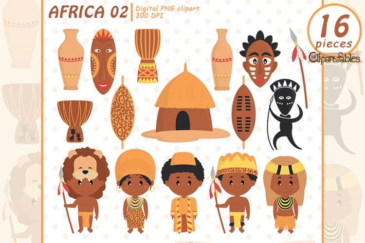 AFRICAN clipart, Traditional costume, African culture (1398238 ...