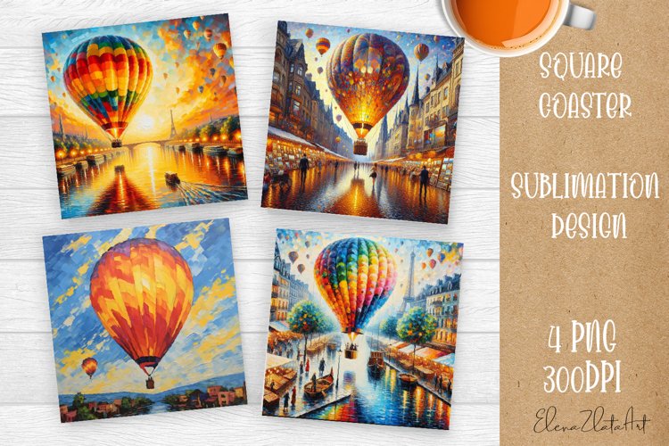 Landscape sublimation square coaster Sublimation (5204450)