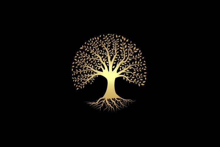 Oak Tree Logo Circle