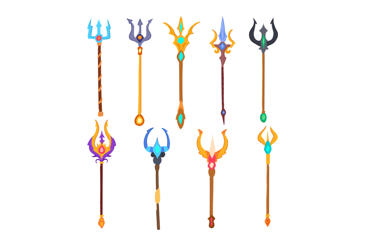 trident magic set cartoon (6570580)