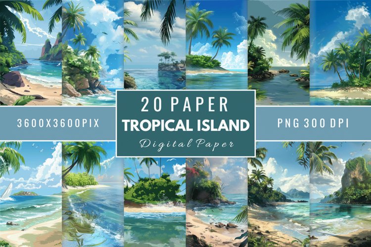 Tropical Island Paper Bundle