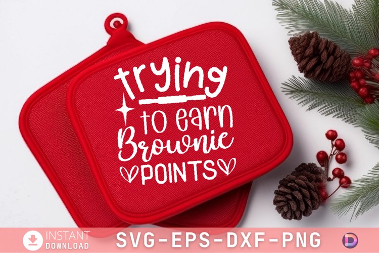 Trying to earn brownie points SVG